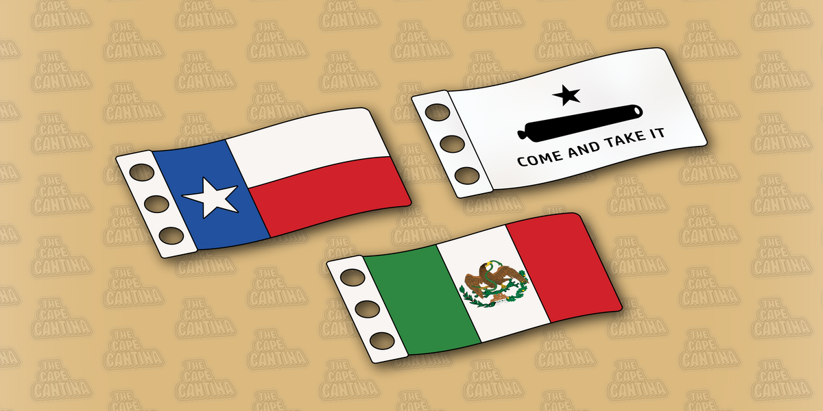 Texan-Mexican Texas Revolution War Flags — The Cape Cantina