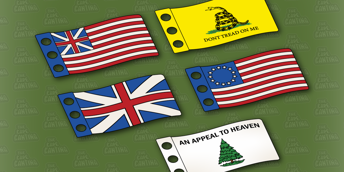 LEGO® American & British Revolutionary War Flags | 5 Designs — The Cape ...