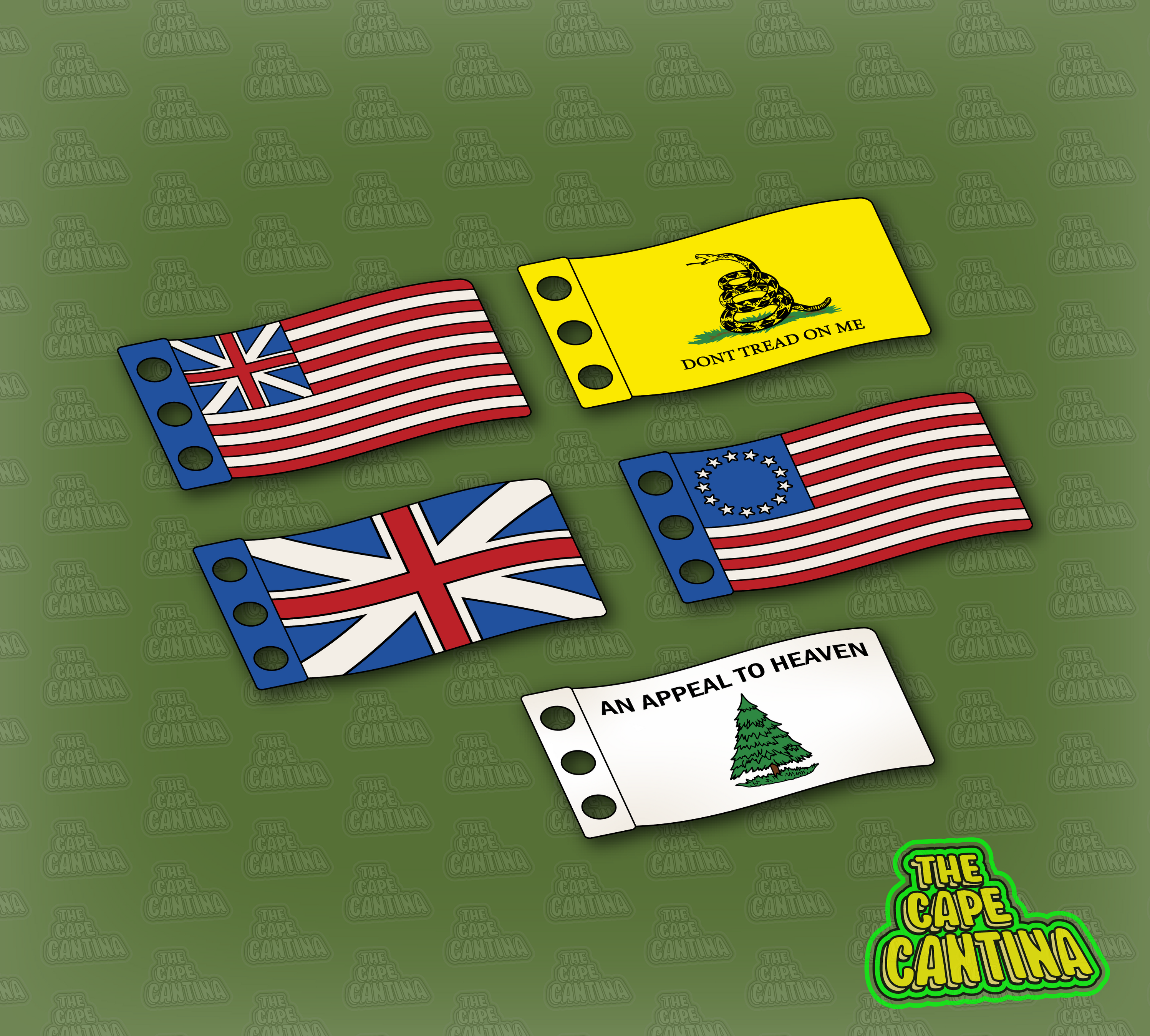 LEGO® American & British Revolutionary War Flags | 5 Designs — The Cape ...