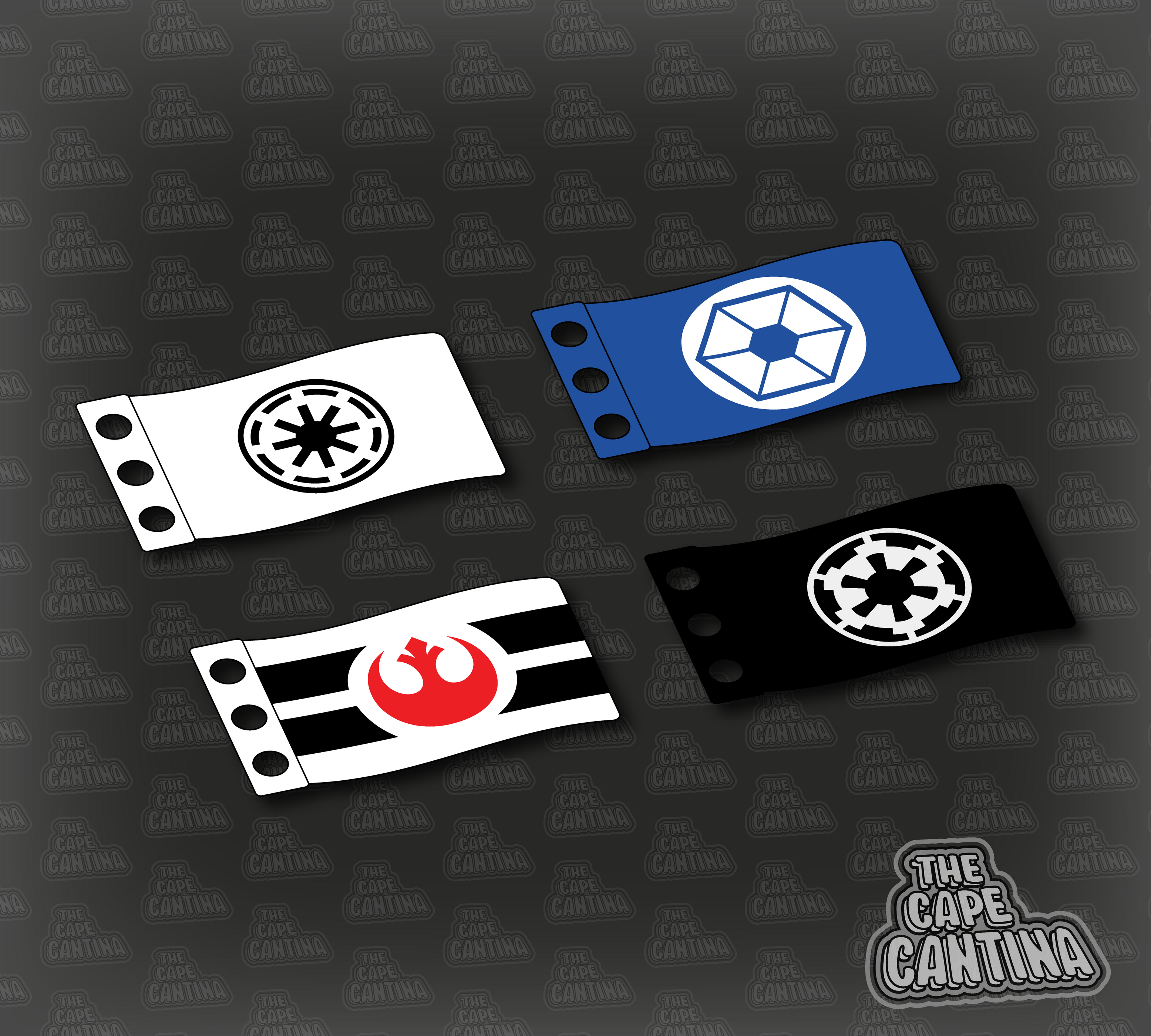 Custom Galaxy Wars Faction Flags Cloth Accessories for LEGO® Minifigur ...